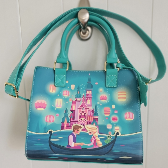 Loungefly | Bags | Loungefly Disney Tangled Castle Lanterns Glow In The ...